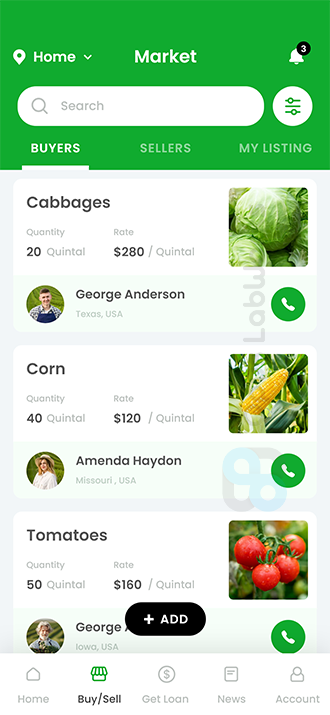 6 App Template | Agriculture App | Crop Management App | Farmer Help App | Crop Market | Farmer ...